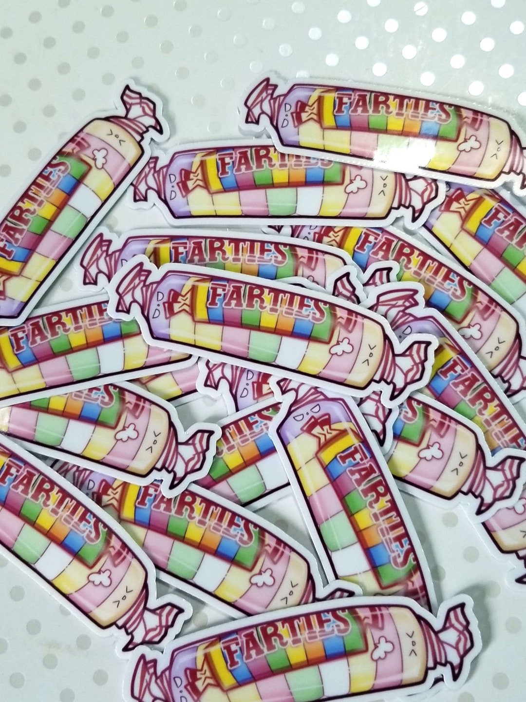 Farties Candy Valentines Sticker 2023 - Etsy