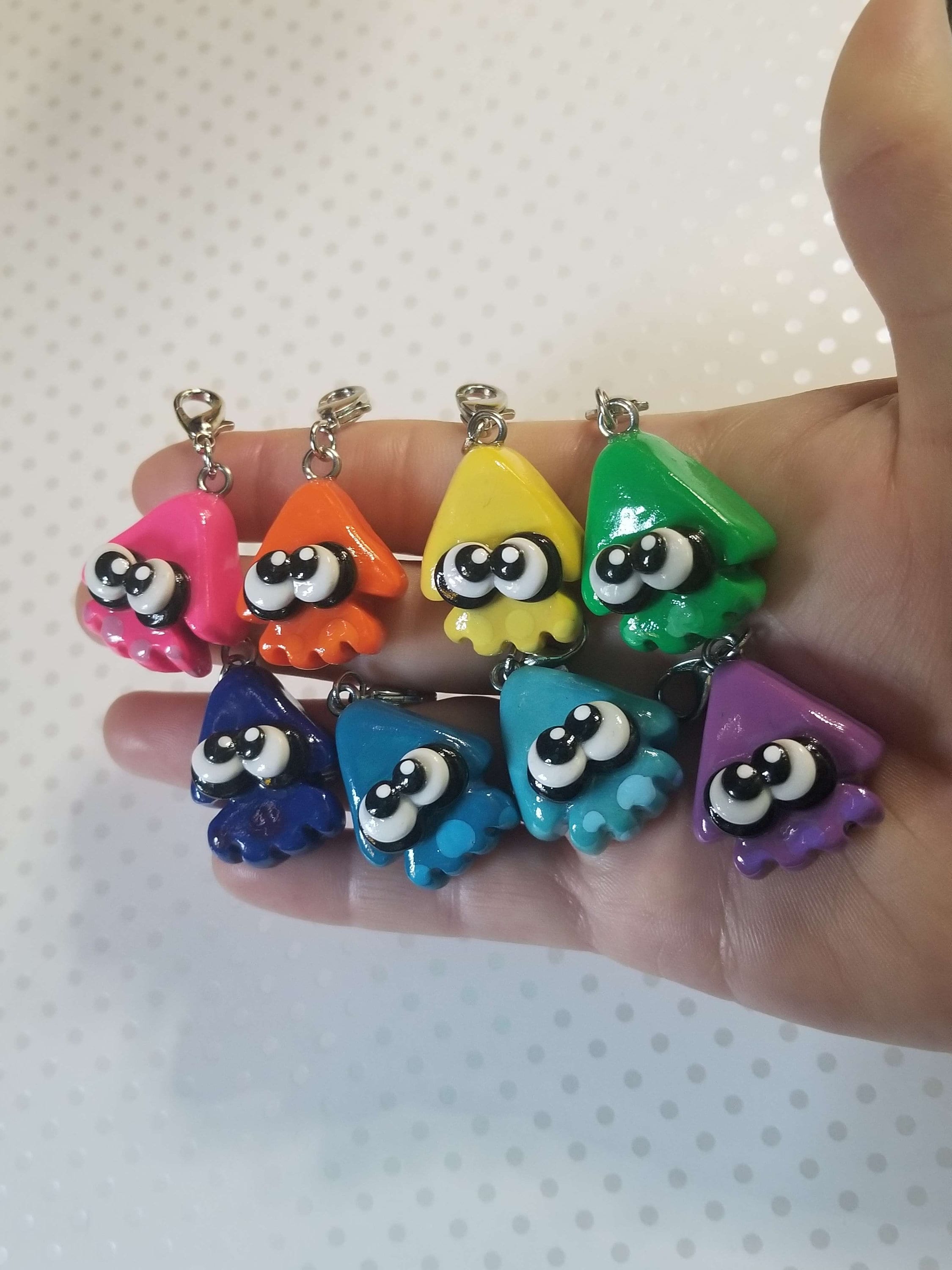 Polymer Clay Squid Keychain Splatoon Inspired - Etsy Canada