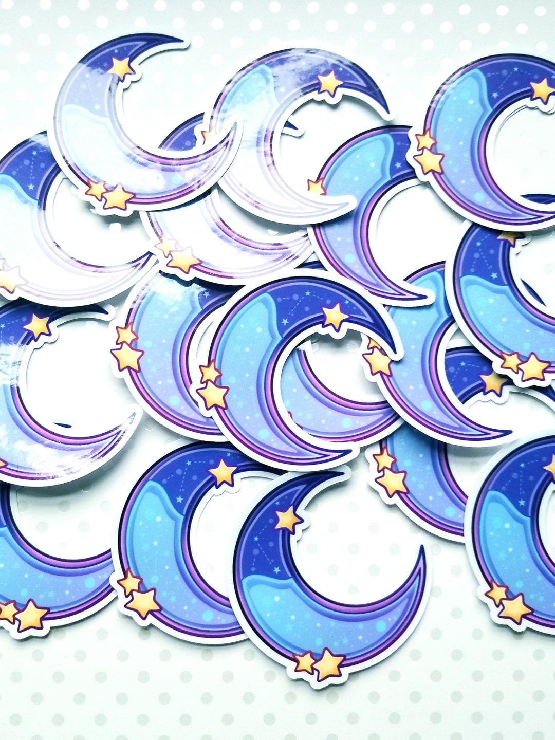 Moon and Stars Sticker 2022 - Etsy
