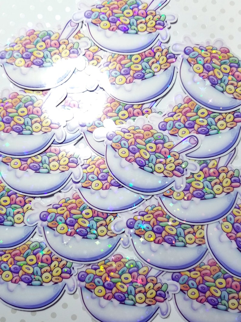 Fruit Loops Cereal Sticker 2022 Holographic - Etsy