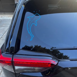 Whale Shark Car Decal - White, Blue - Etsy
