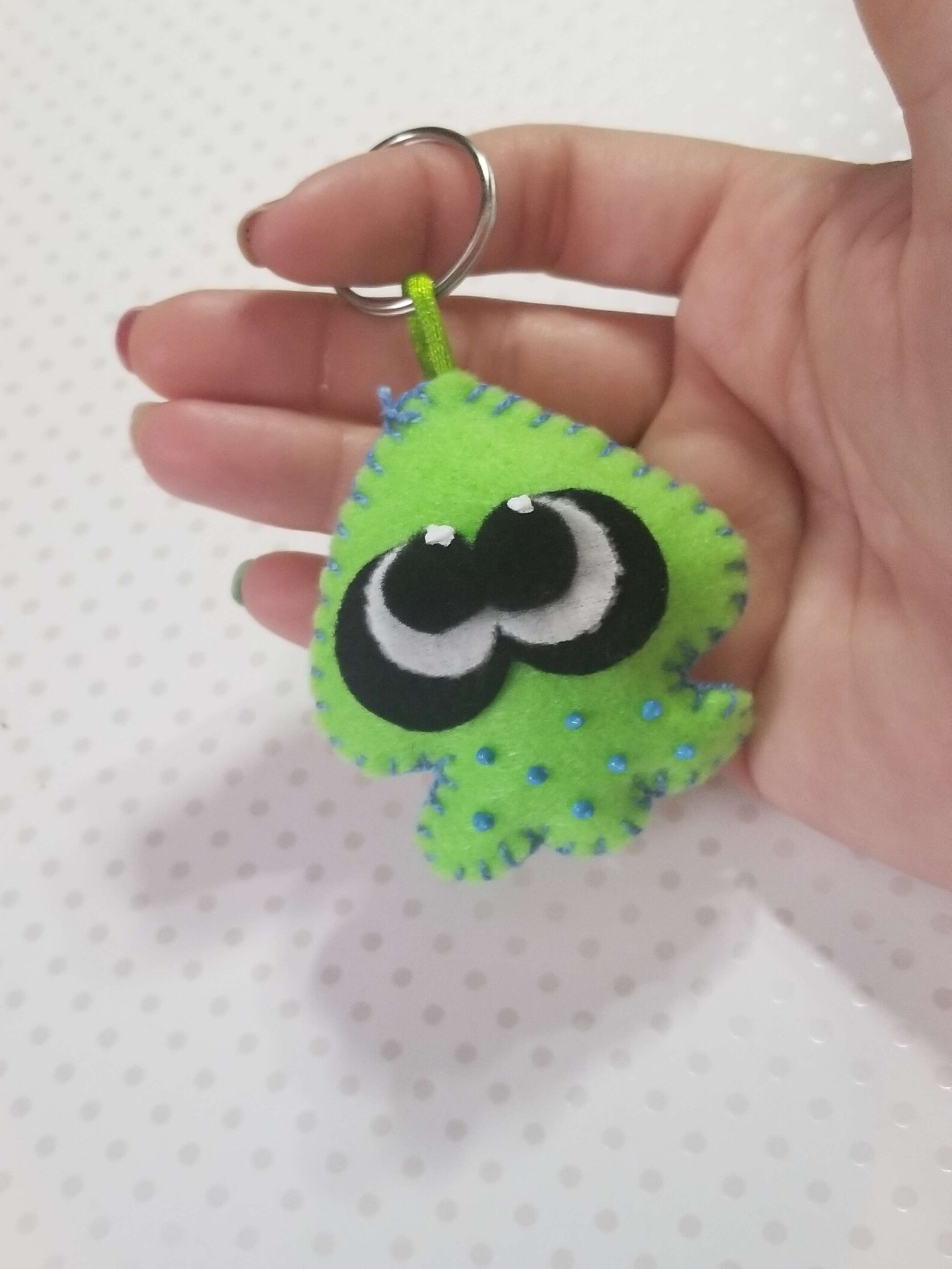 Felt and Fleece Plushie Squid Keychain Splatoon Inspired - Etsy