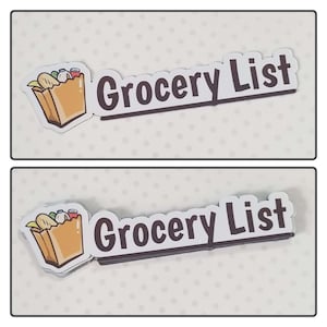 Grocery Pack 1 and Separate Sets! Grocery List Magnets! - Etsy