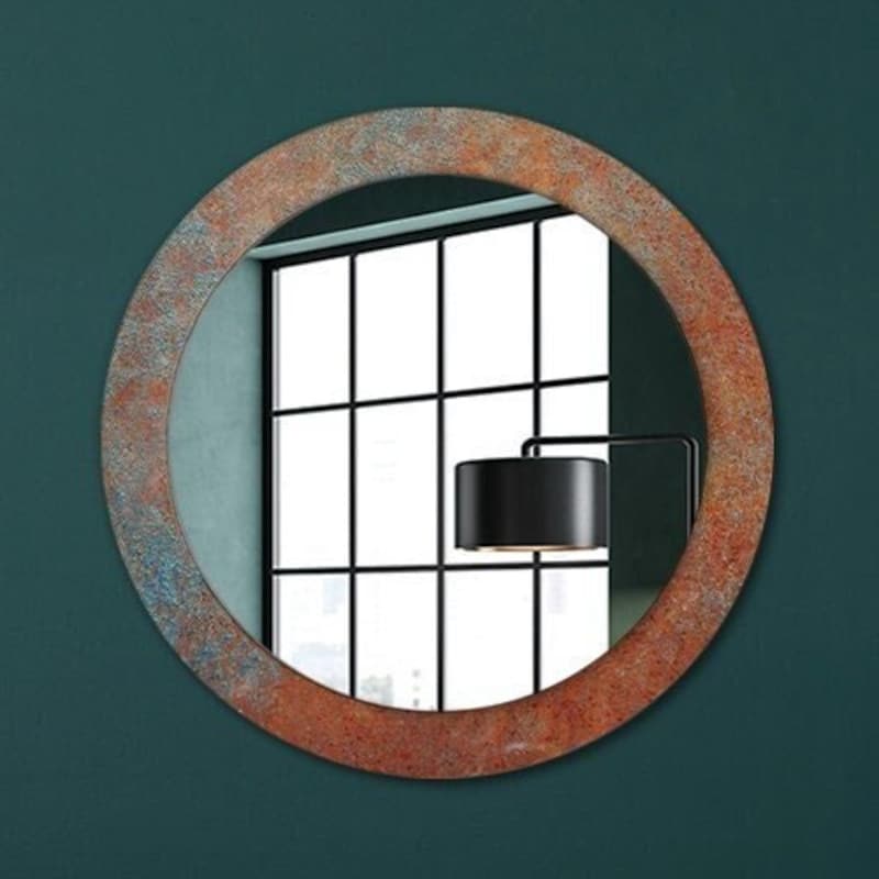 Round Copper Mirror - Etsy