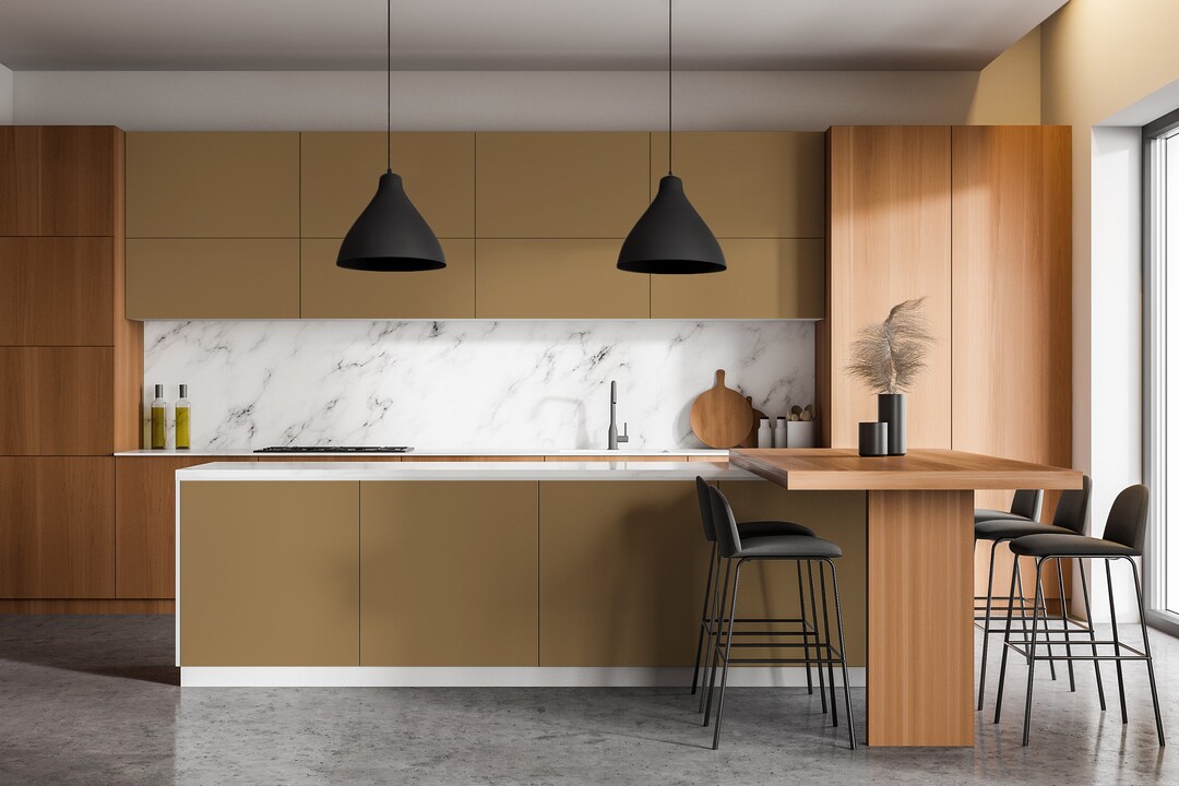 Brown Color Furniture Veneer, Texture Adhesive Foils, Solid Color ...