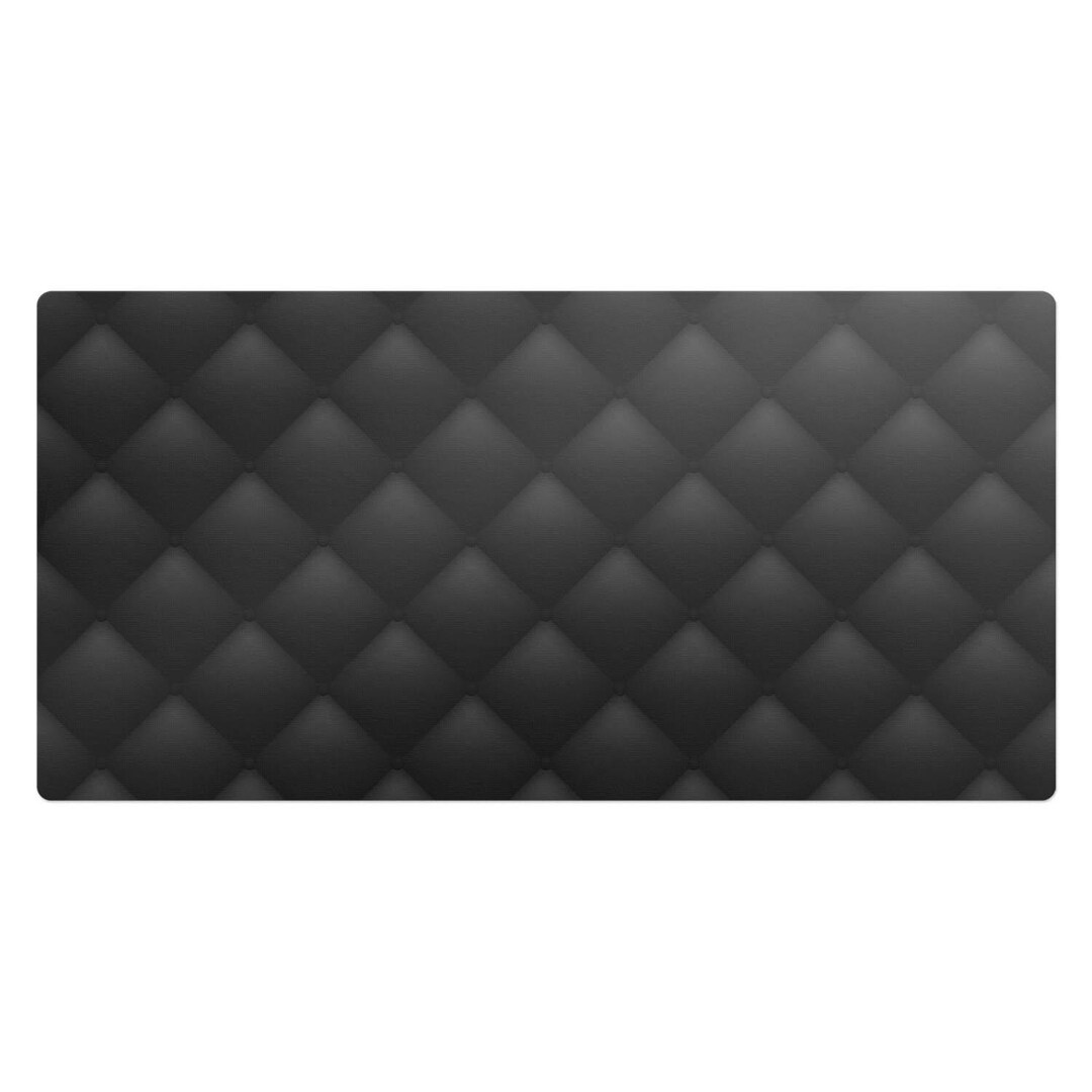 Quilted Texture Desk Pad, Black Desk Cover, Table Protector Pad ...