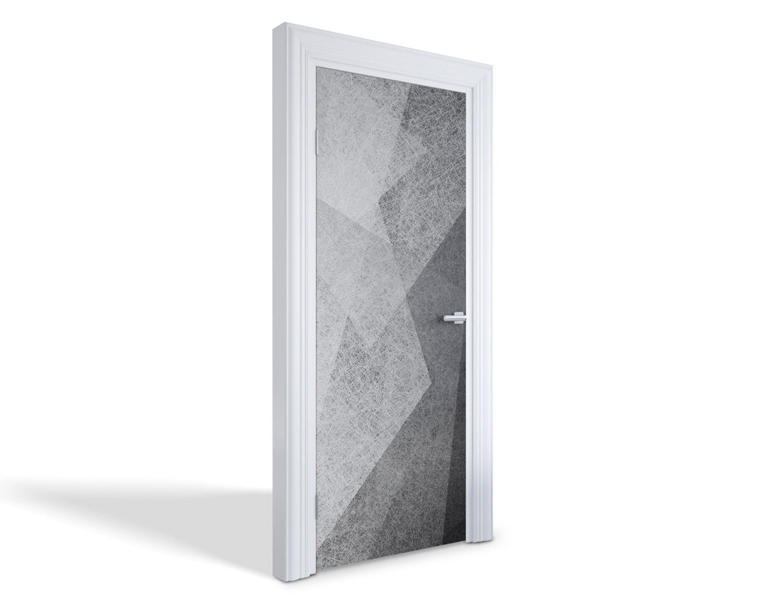 Abstract Shadows Door Sticker, Self-adhesive Cover, Abstraction Door ...
