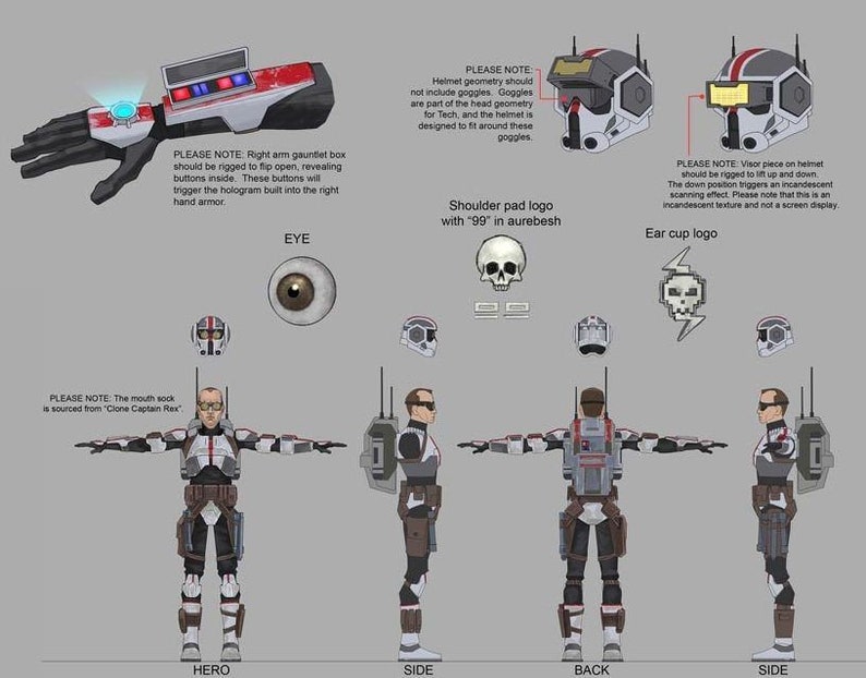 Bad Batch Tech Cosplay PRE ORDER | Etsy