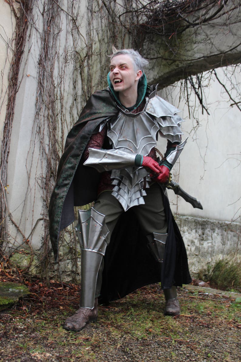 Vampire armor larp costume stell warhammer handmade metal | Etsy