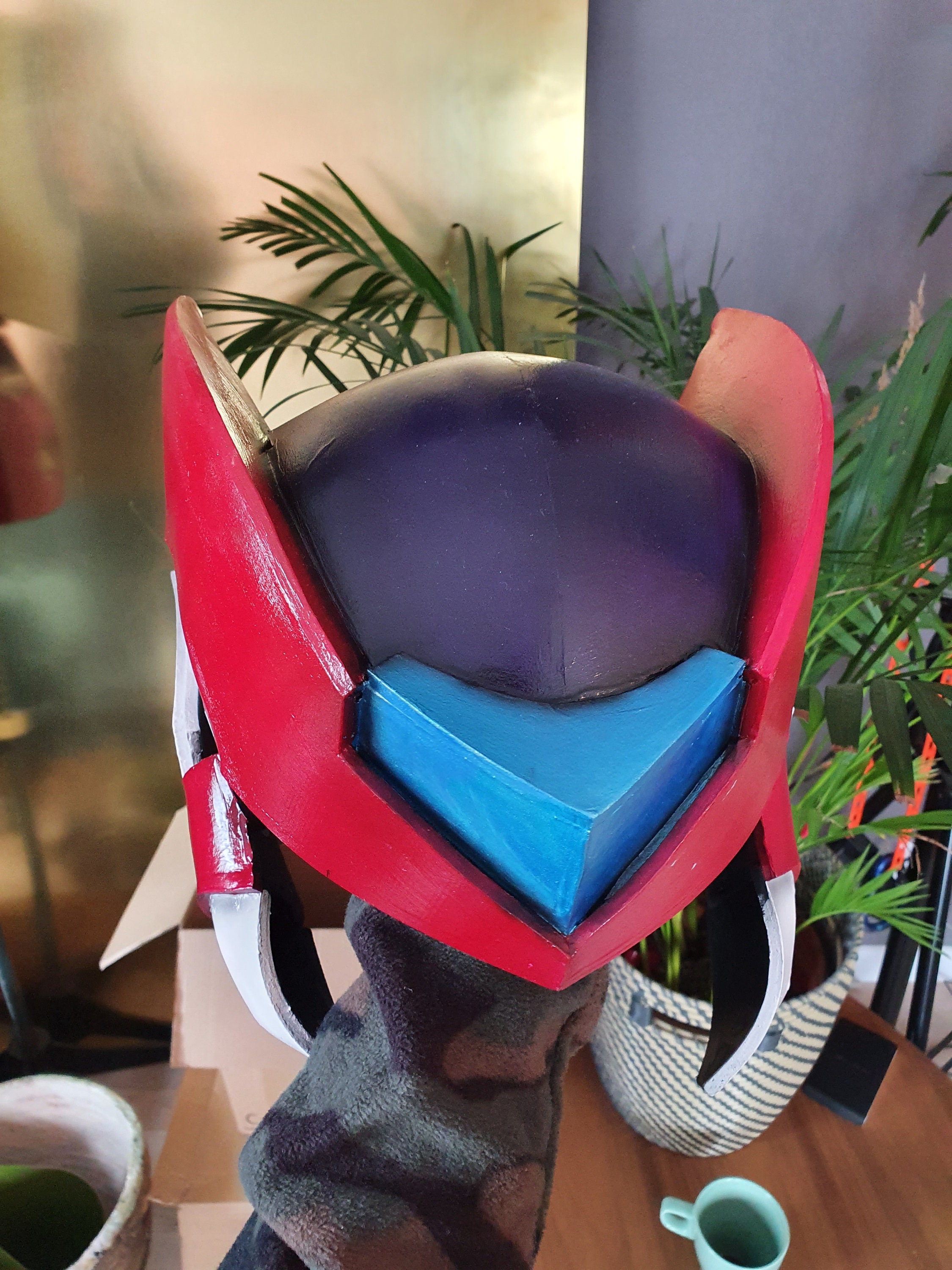 Mega Man Zero Helmet Cosplay Costume Helmet | Etsy