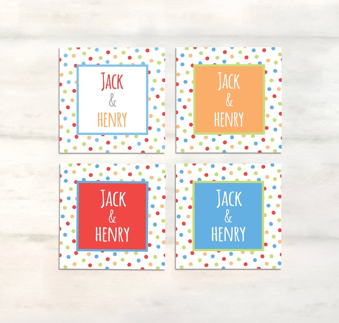 Personalized Gift Tags for Brothers Sticker Enclosure Cards for Boys ...