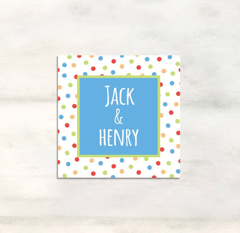 Personalized Gift Tags for Brothers Sticker Enclosure Cards for Boys ...