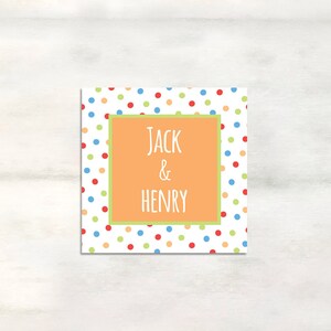 Personalized Gift Tags for Brothers Sticker Enclosure Cards for Boys ...