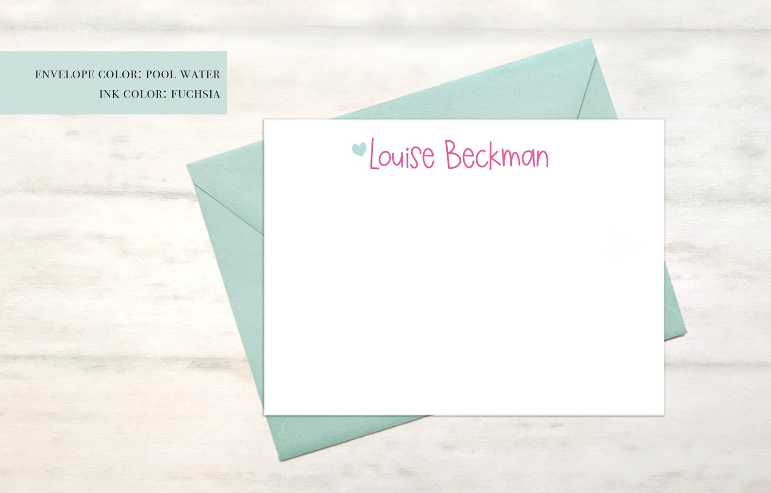 Kids' Personalized Stationery for Girls Note Card Set for Kids, Girls ...