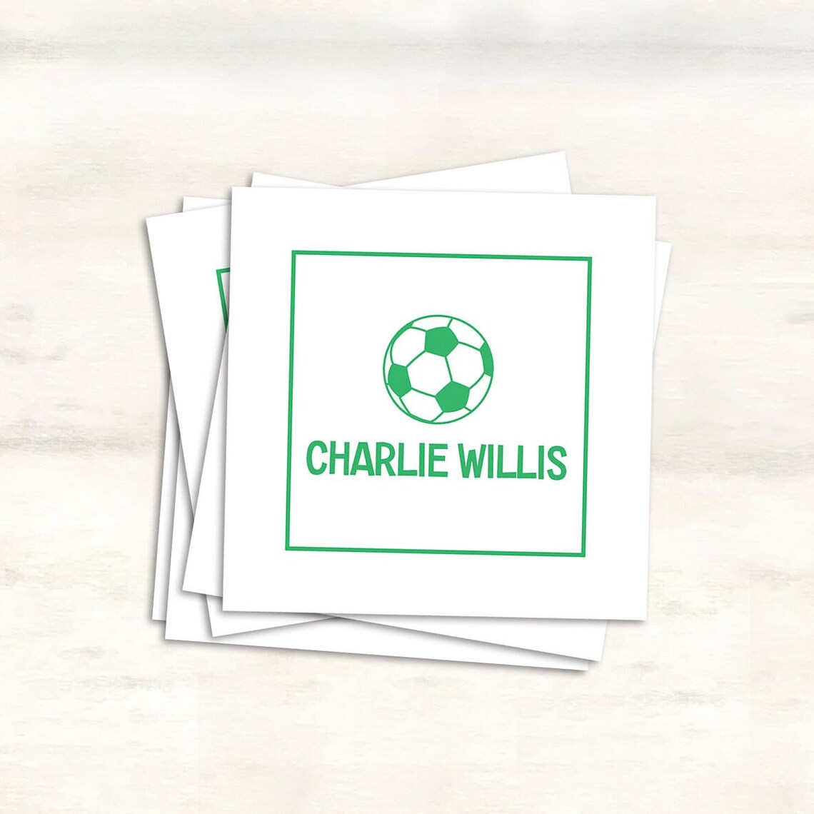 Personalized Soccer Gift Tags for Kids Sports Calling Cards - Etsy