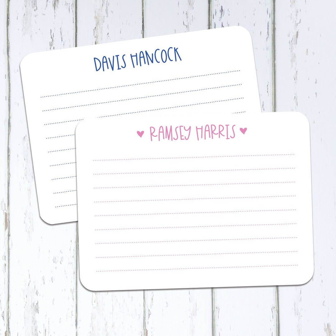 Kids' Personalized Stationery, Notes for Kids, Lined Notes for Little ...