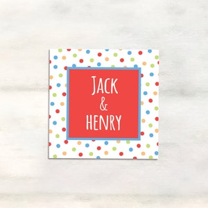 Personalized Gift Tags for Brothers Sticker Enclosure Cards for Boys ...