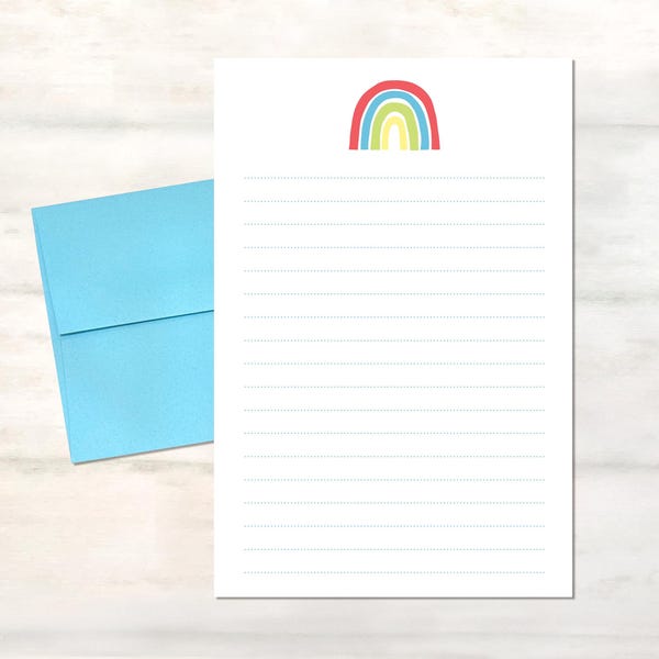 Rainbow Stationary - Etsy
