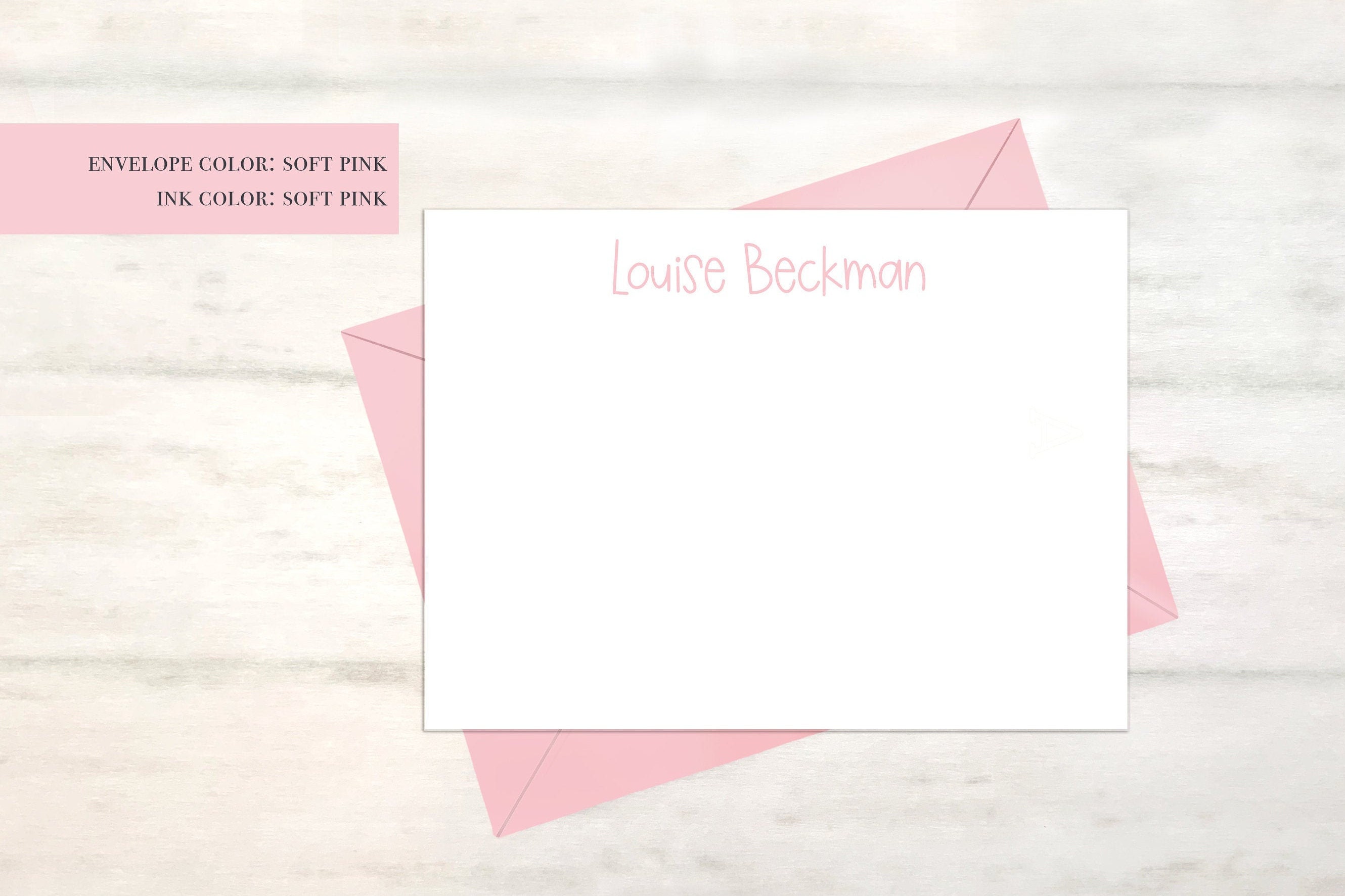 Kids' Personalized Stationery for Girls Note Card Set for Kids, Girls ...