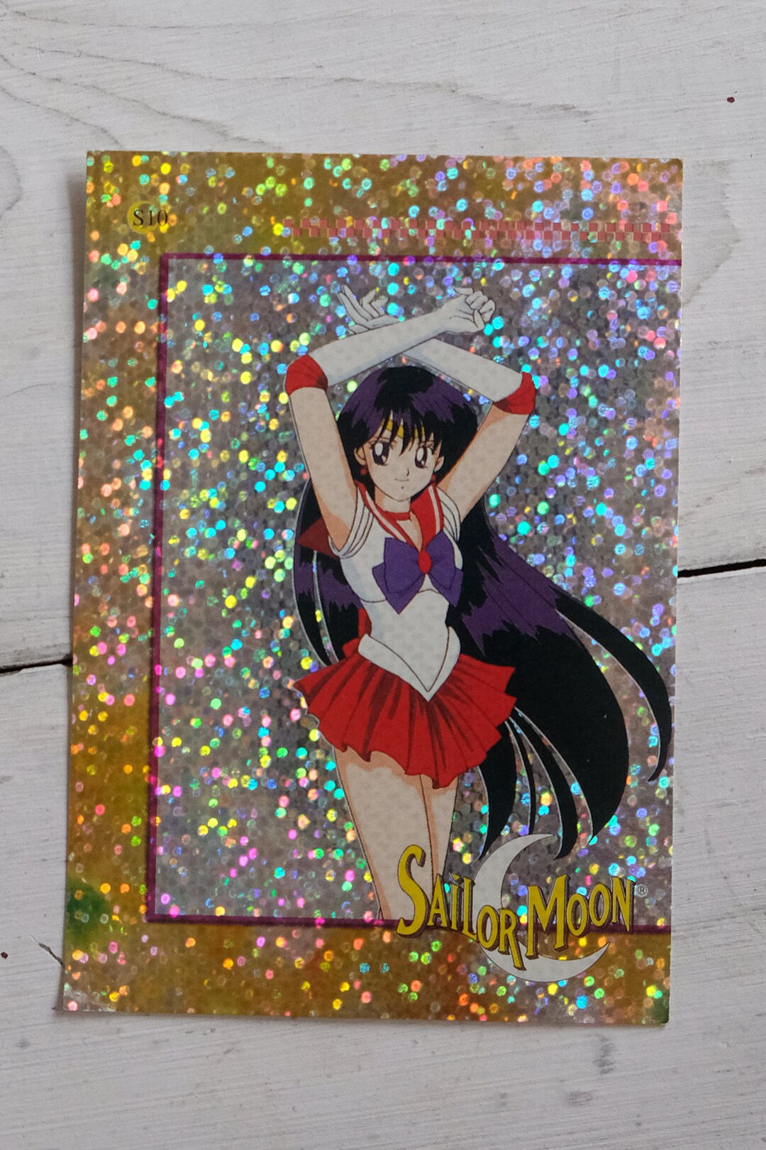 SUPER RARO Sailor Moon Prisma Etiqueta Trading Card Toei DiC 1999 ...