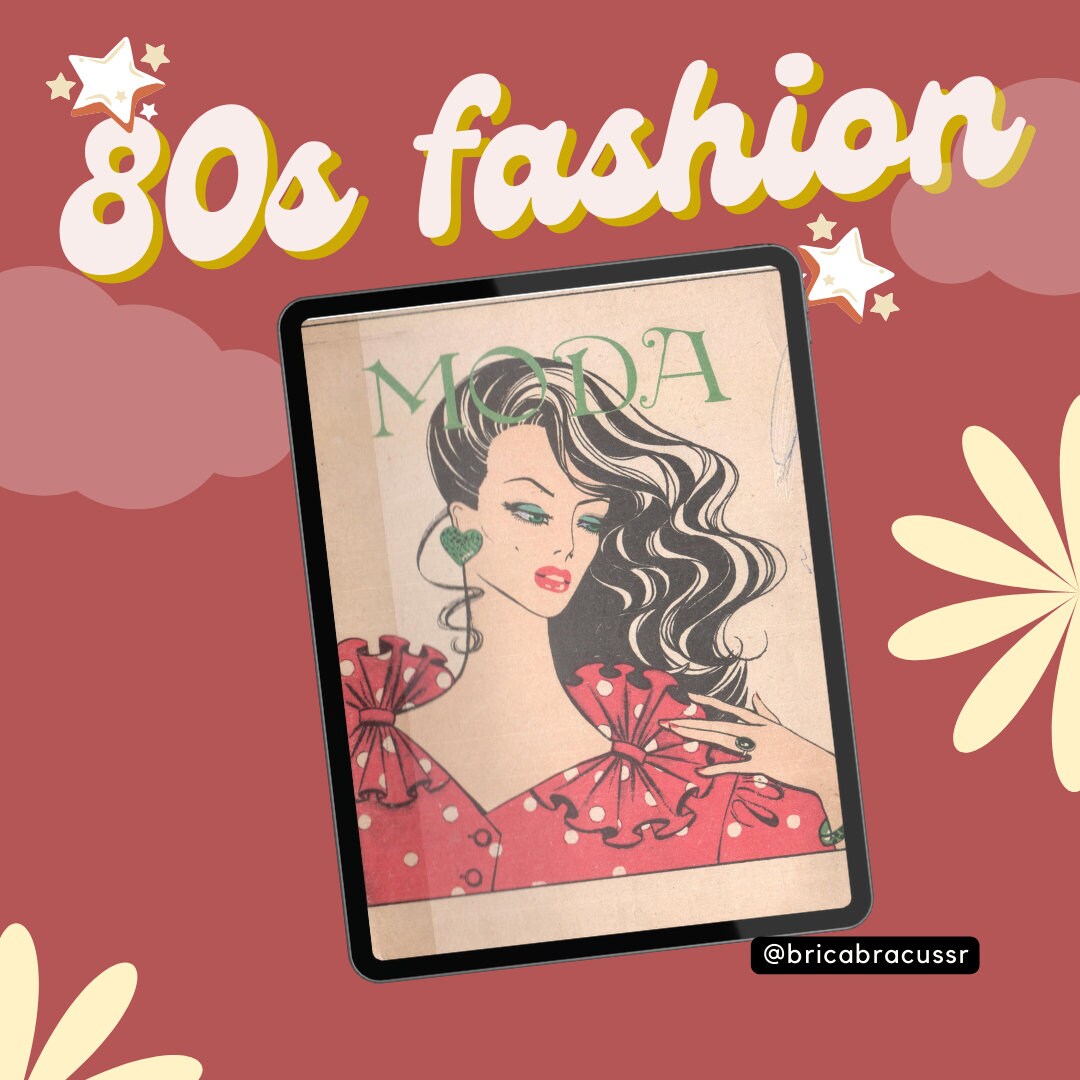 Vintage 80s USSR Fashion Patterns 30 Cool Models - Etsy