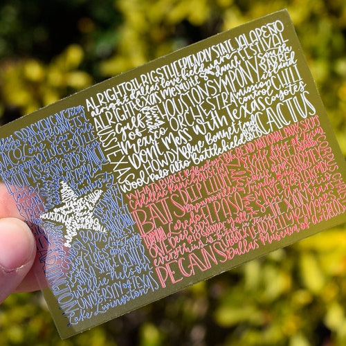 State of Texas Flag Sticker Decal / USA Texas State / Austin / - Etsy
