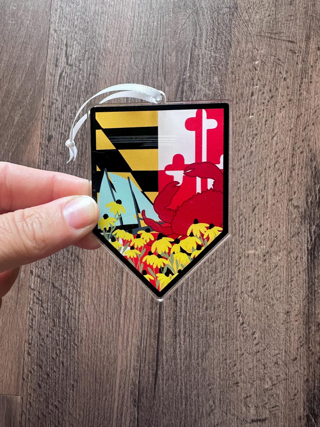 Maryland Banner | Ornament | Baltimore |annapolis | Maryland - Etsy