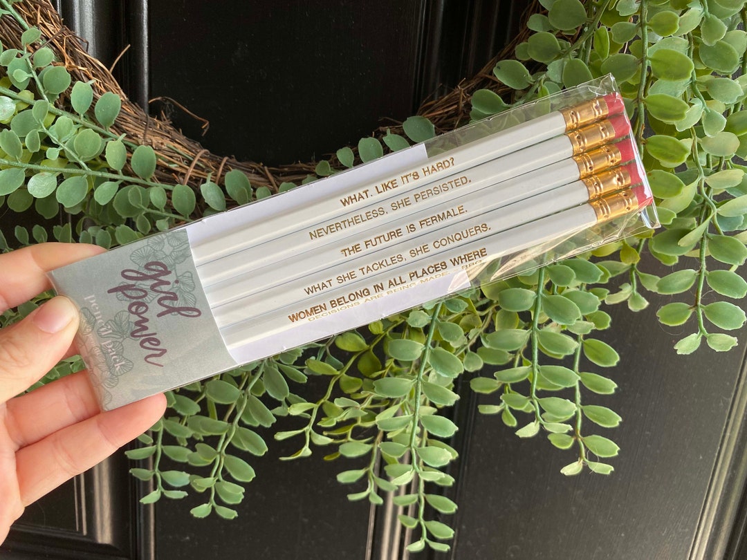 Girl Power | Pencil Pack of 5 | Feminist - Etsy