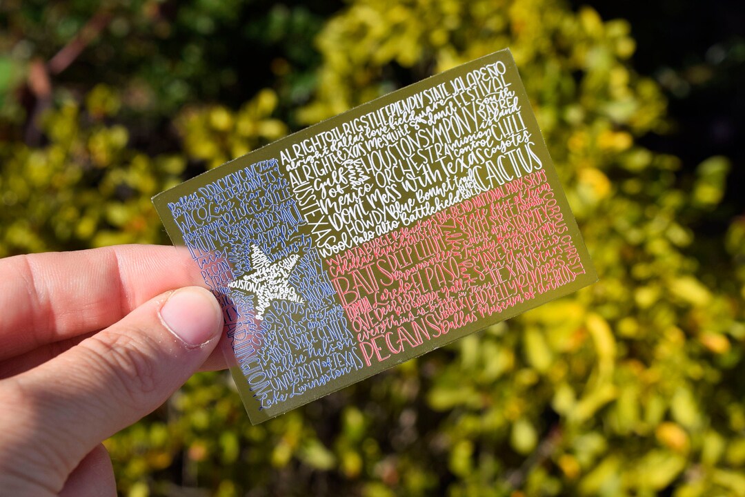 Texas Flag | Lone Star State | Sticker - Etsy