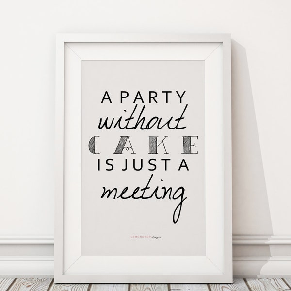 A Party Without Cake - Etsy