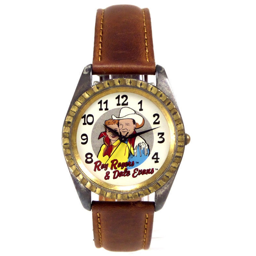 New Unworn Roy Rogers and Dale Evans Fossil Made Vintage Unworn Collectible Leather Band Watch ...