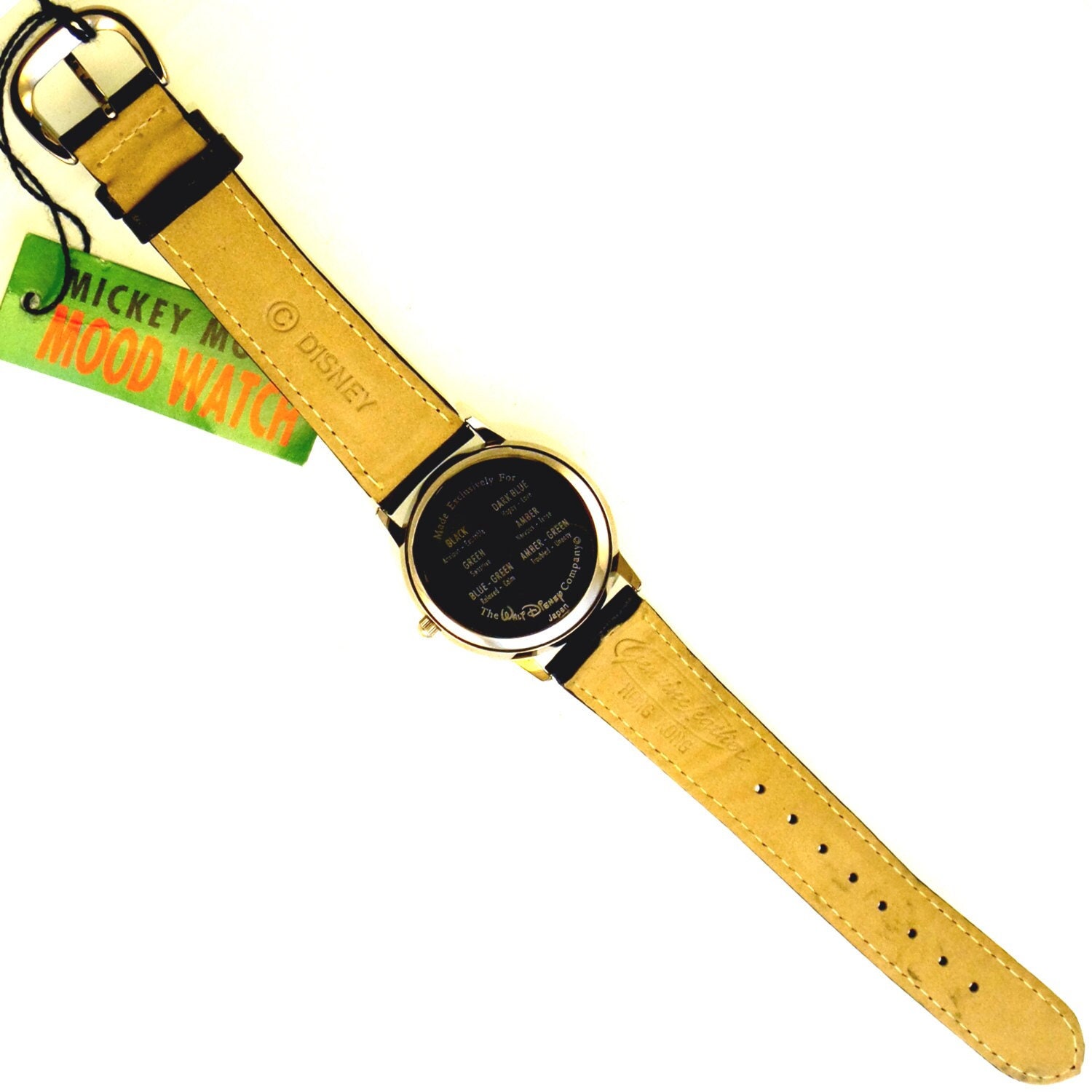 Mickey Rare Color Change Dial Fossil Disney Mood Seiko Quartz Watch ...