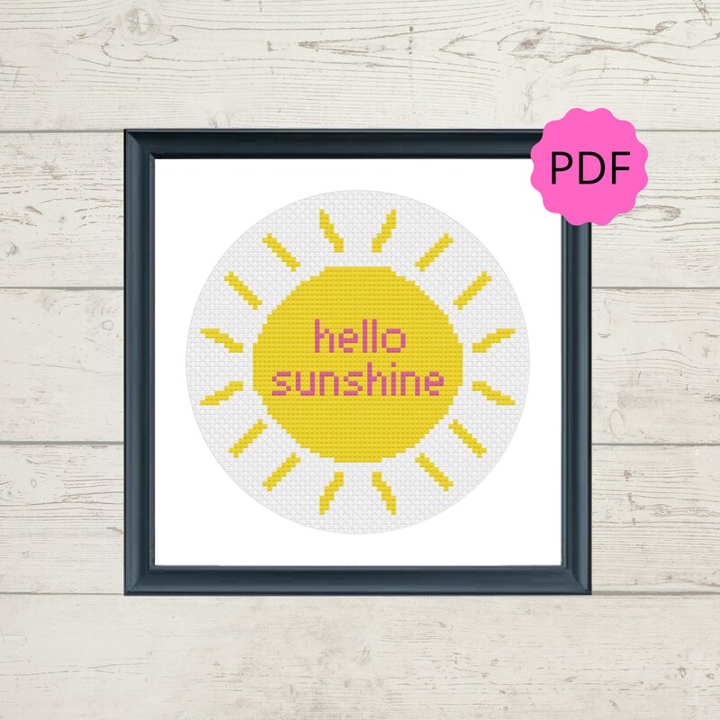 Sunshine Cross Stitch Pattern - Etsy