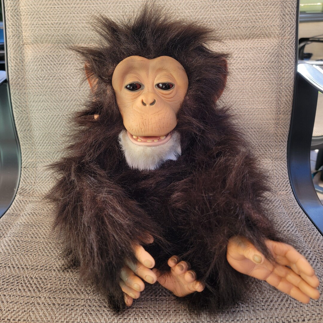 Vintage Hasbro Furreal Friends Cuddle Chimp 2005 - Tiger Electronics ...