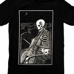 Skeleton Cemetery Graveyard Cello Orchestra Occult Tarot Undead ...