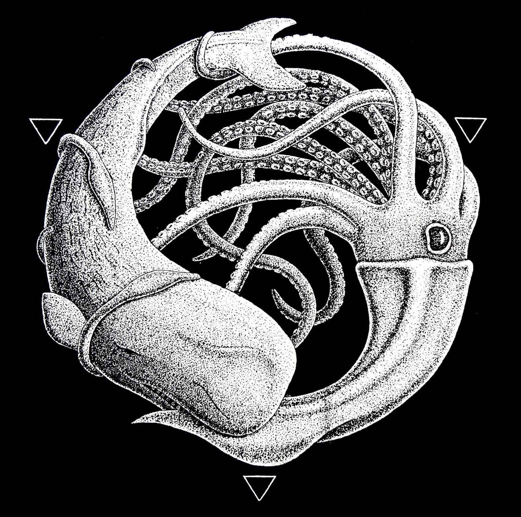 Sperm Whale Giant Squid Moby Dick Kraken Leviathan Sea Monster Handmade ...