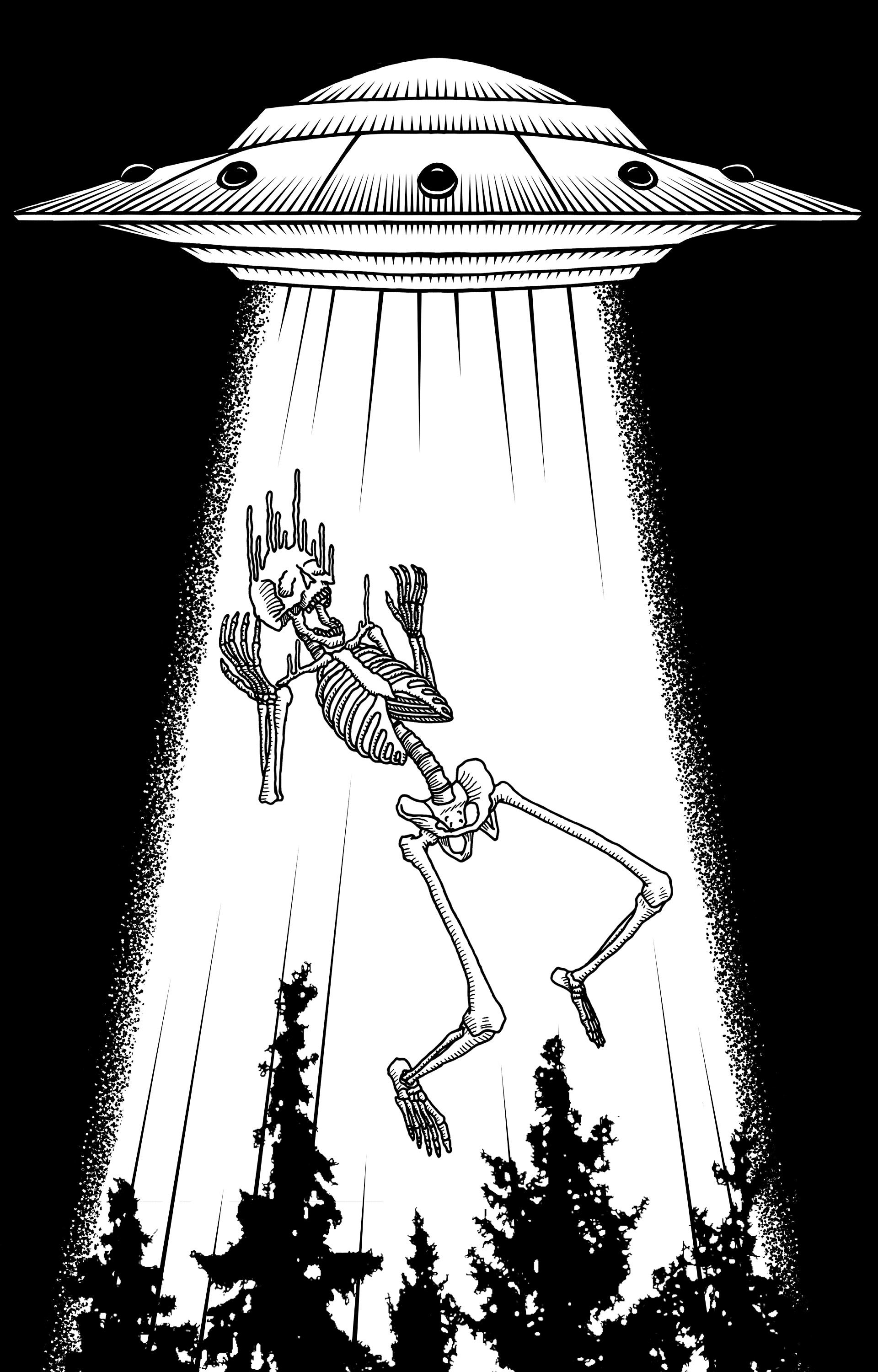 Alien Ufo Skeleton Abduction X Files X-files I Want to Believe Handmade ...
