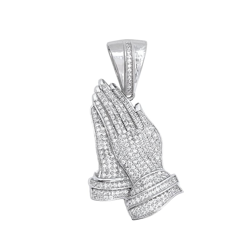 Silver Hand Charm - Etsy