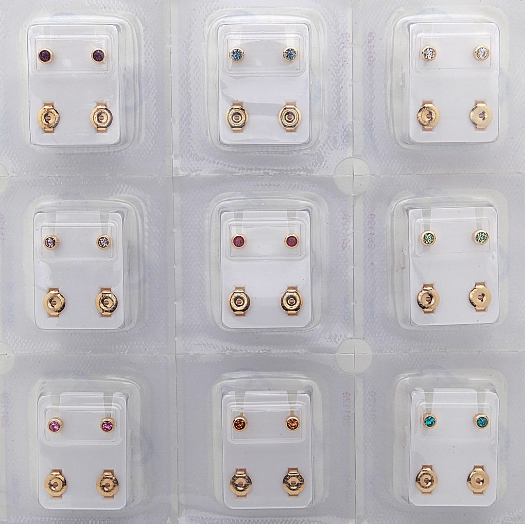 Ear Piercing Earring Studs Piercing Kit Surgical Steel Ear Piercing ...