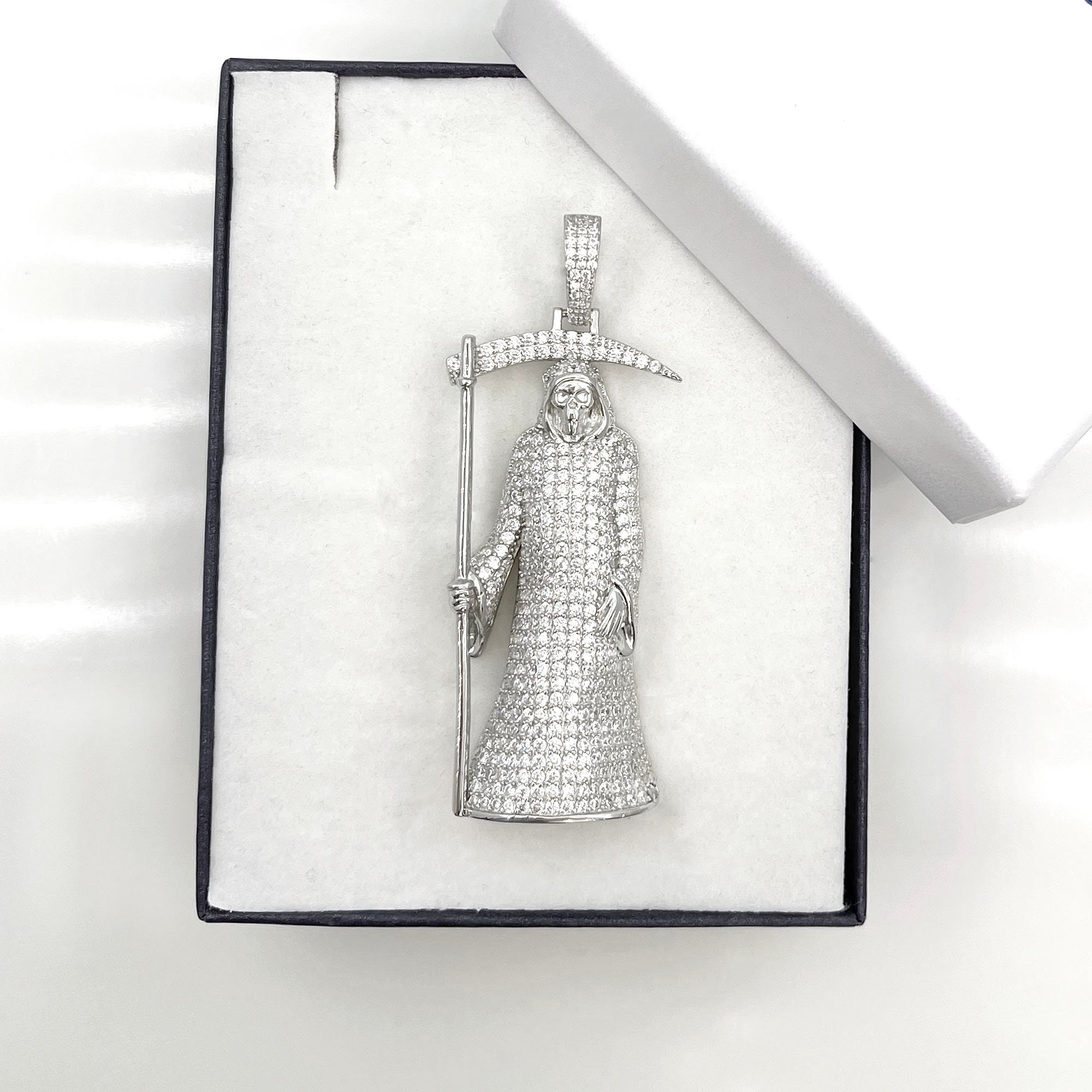 Grim Reaper Pendant the Holy Dead Pendant La Santa Muerte Pendant Angel ...