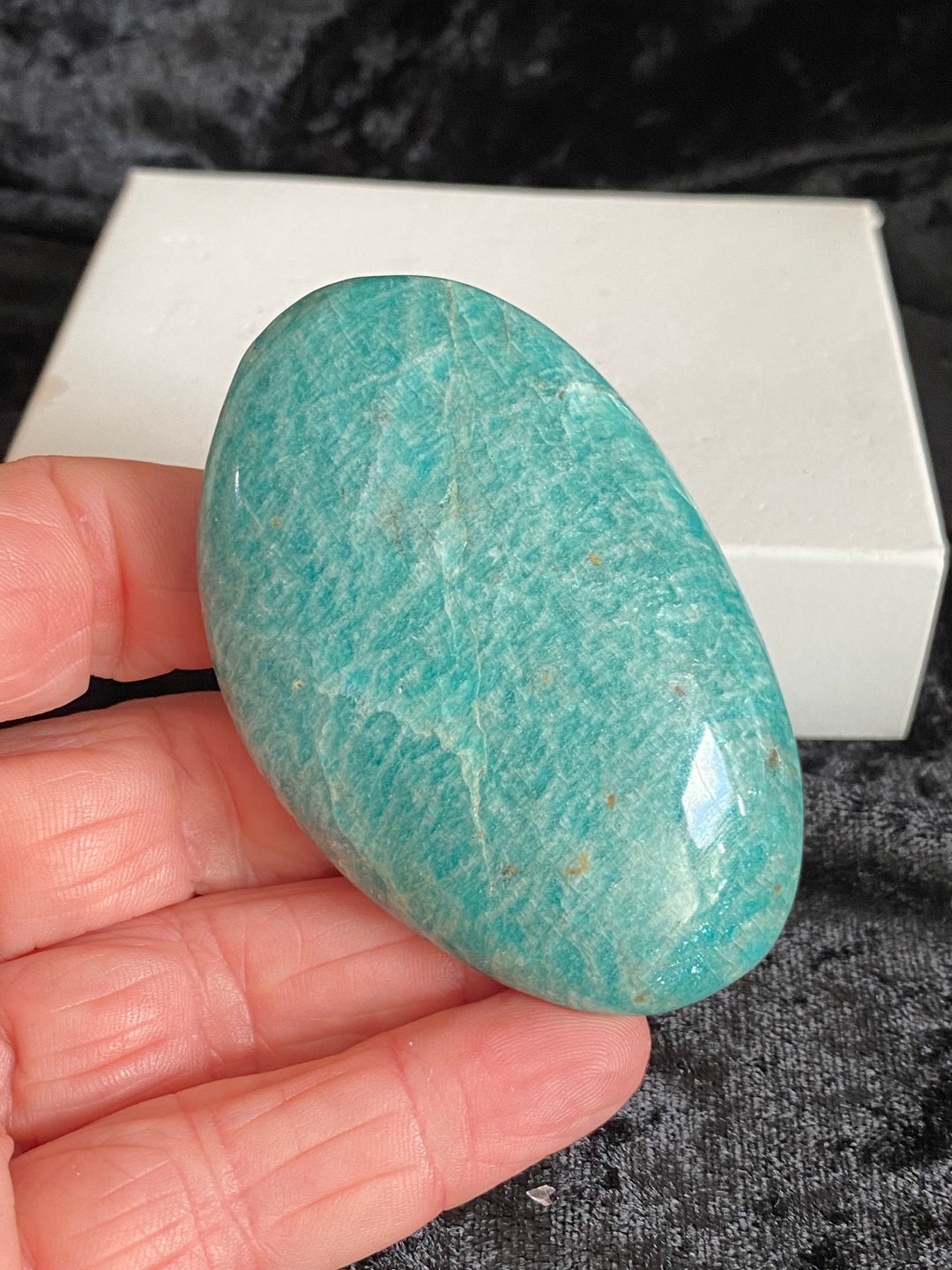 Amazonite Palmstone From Madagascar - Etsy