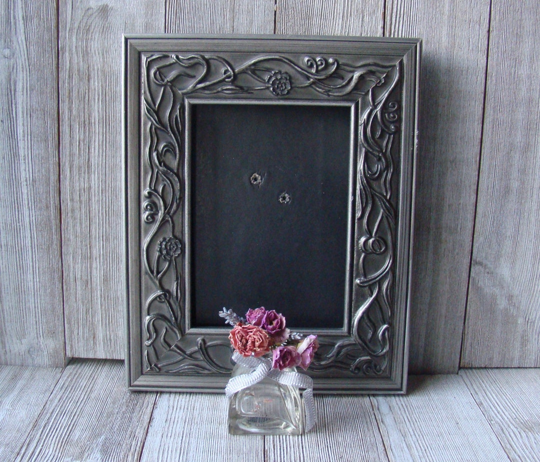 Ornate 5 X 7 Dark Silver Frame - Etsy