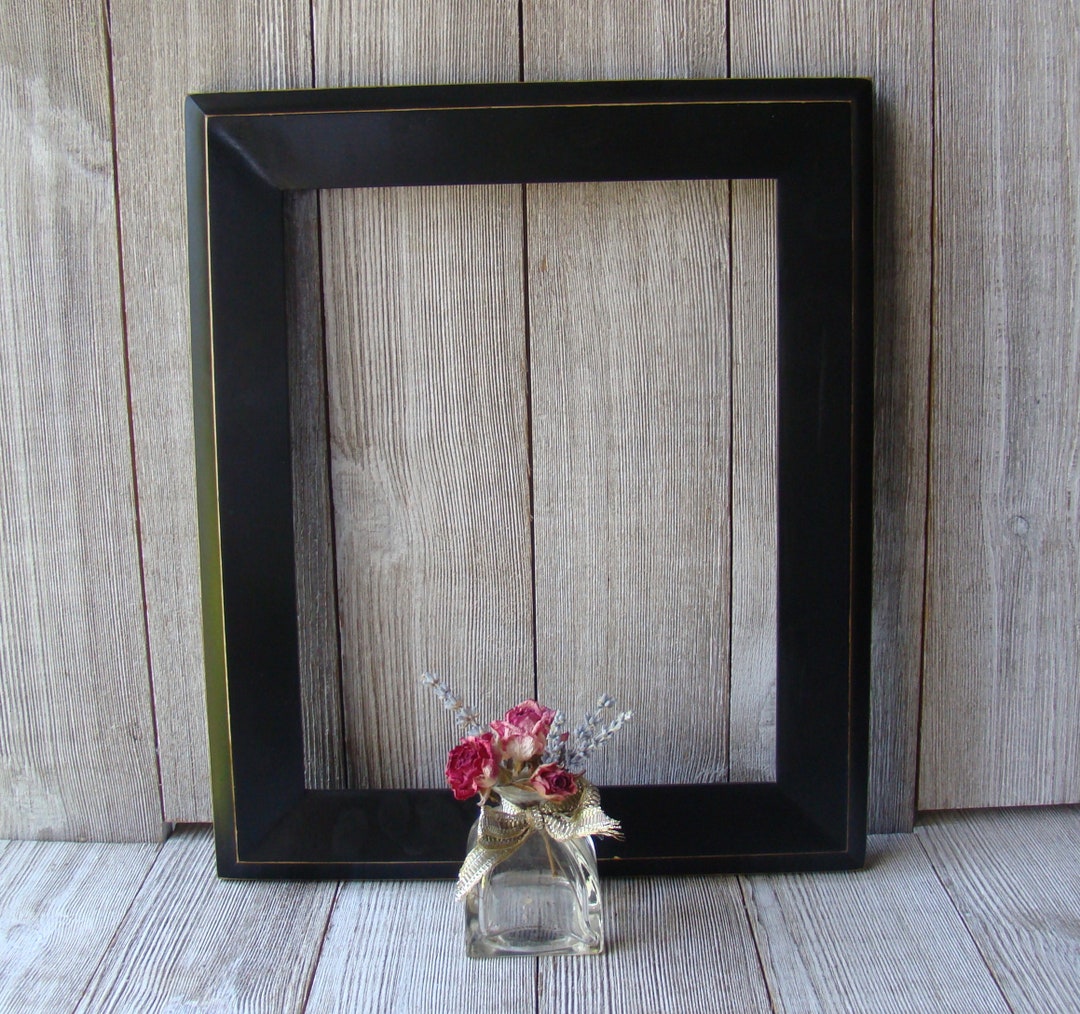 Distressed 8 X 10 Black Frame - Etsy