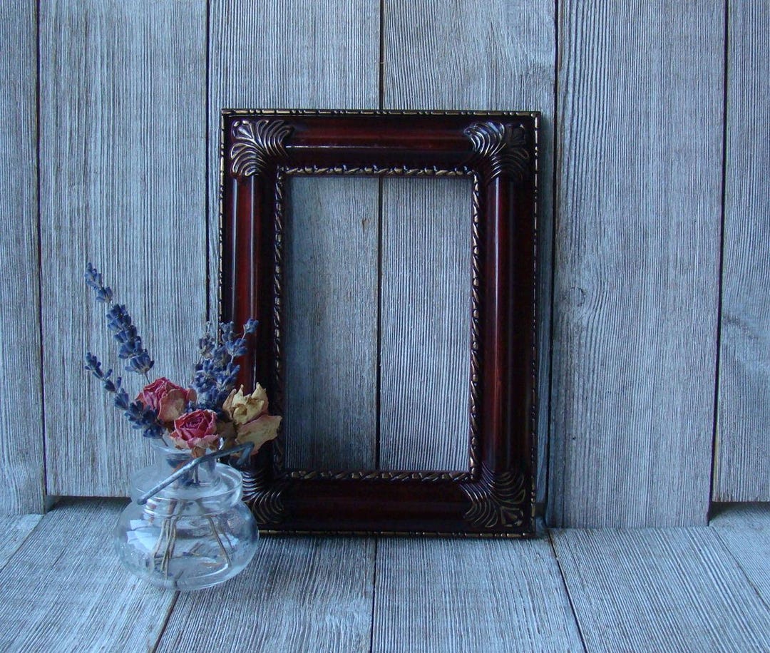 Ornate Vintage 4 X 6 Red and Gold Frame - Etsy