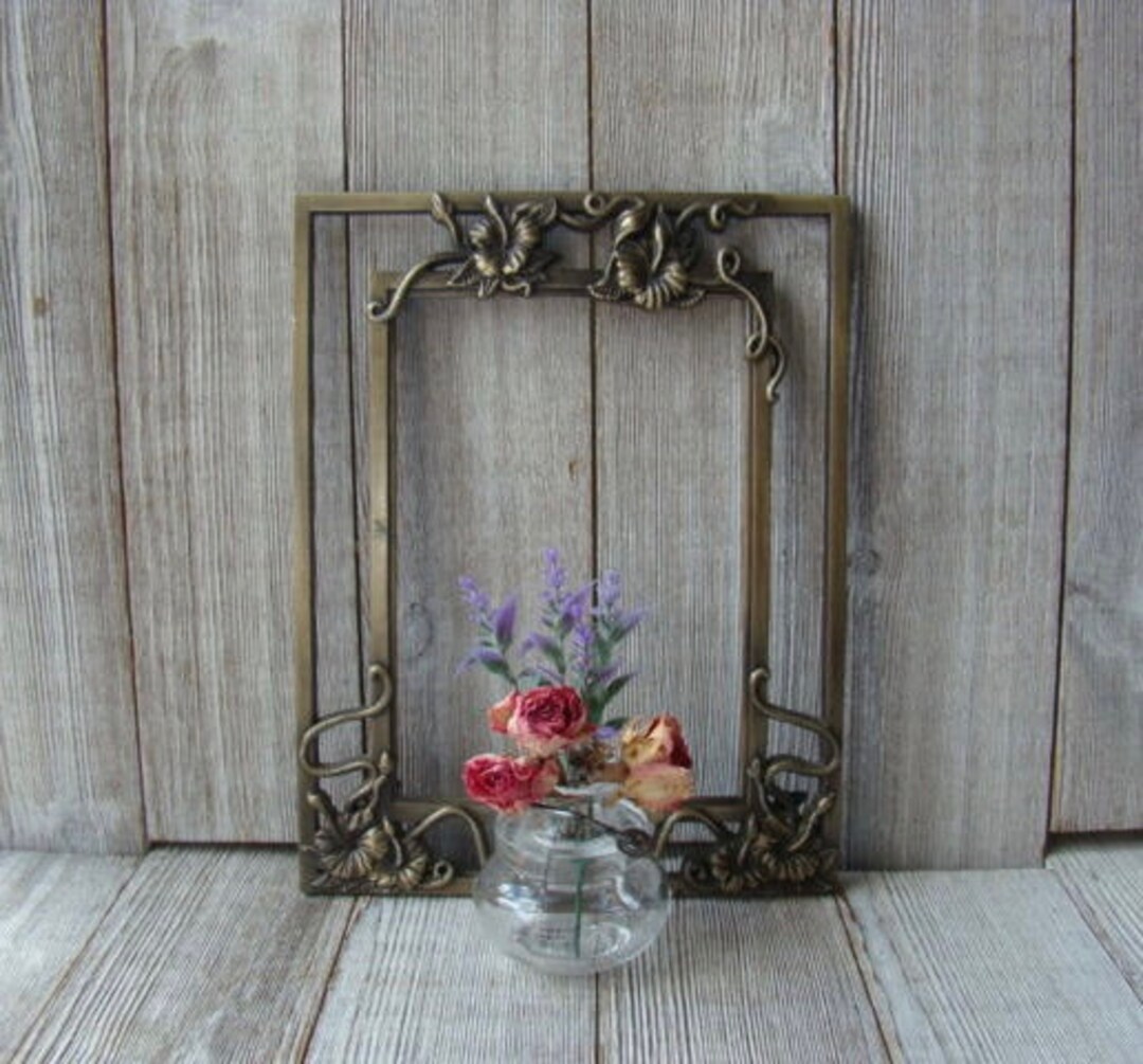 Ornate 5 X 7 Antique Gold Floral Frame - Etsy