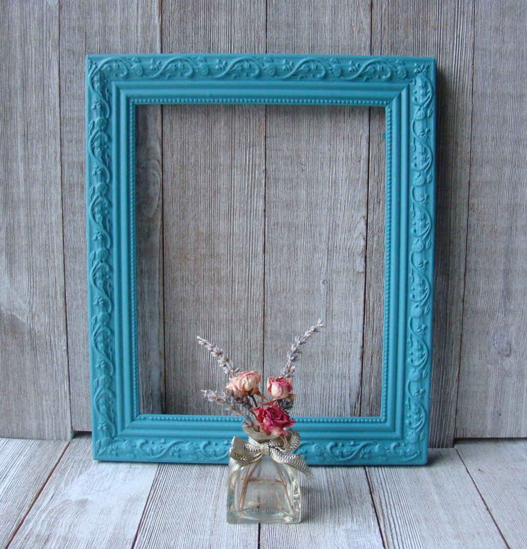 8 X 10 Aqua Blue Frame - Etsy