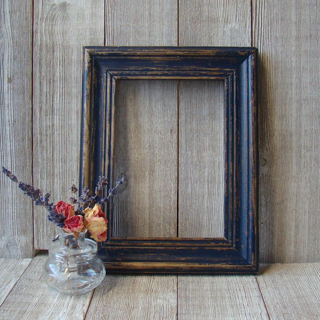 5 X 7 Distressed Blue Frame - Etsy