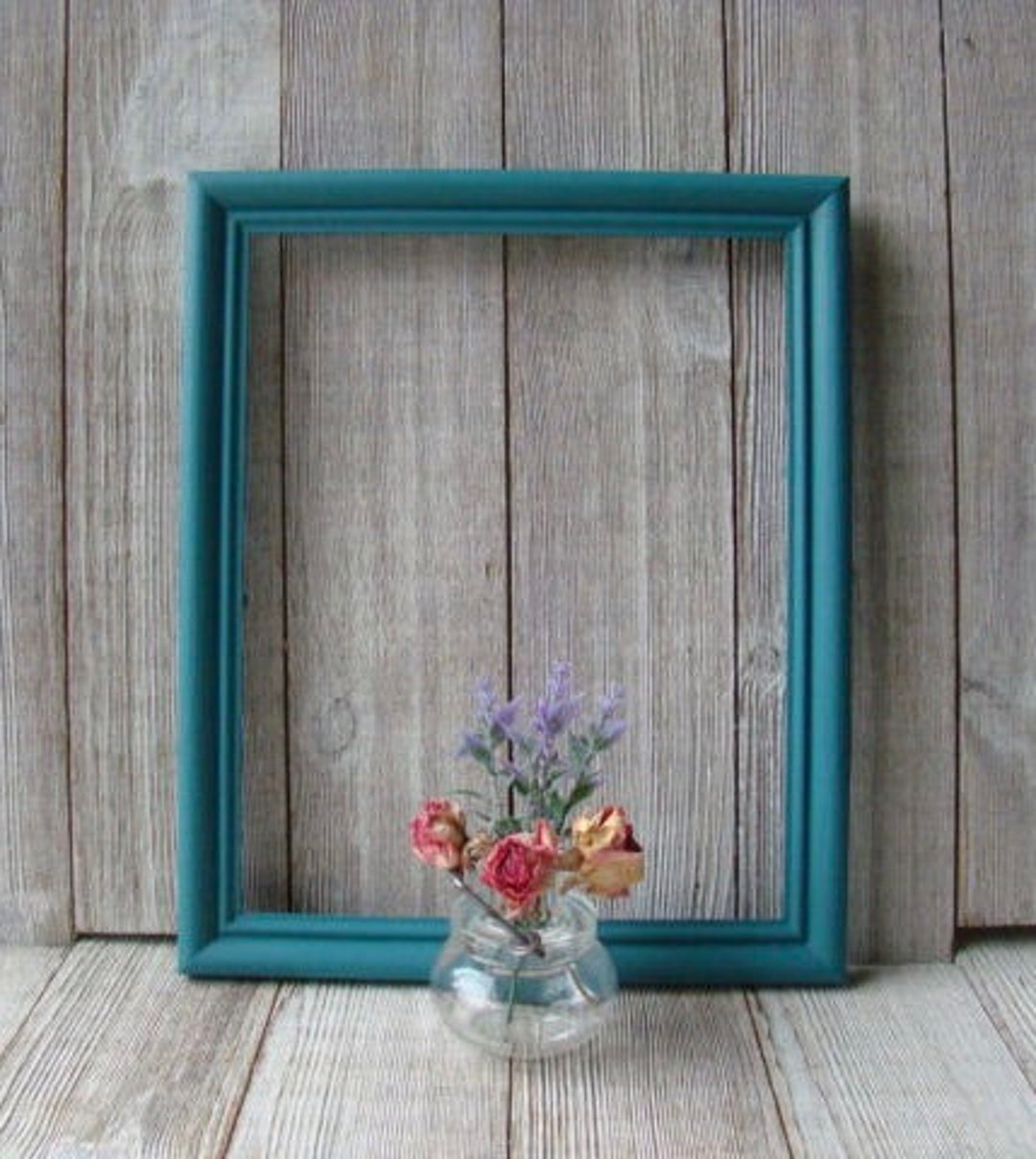 Hand Painted 8 X 10 Turquoise Blue Wood Frame - Etsy