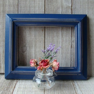 5 X 7 Distressed Blue MDF Frame - Etsy