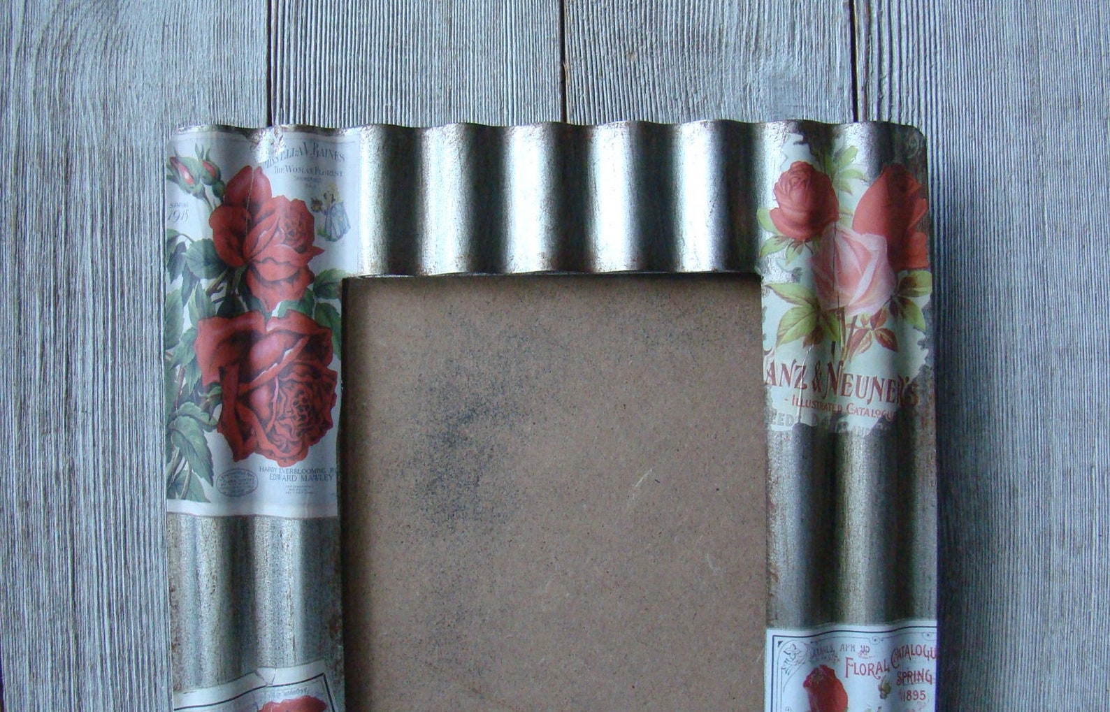 OOAK 5 X 7 Galvanized Frame With IOD Ephemeral Melange Transfers - Etsy